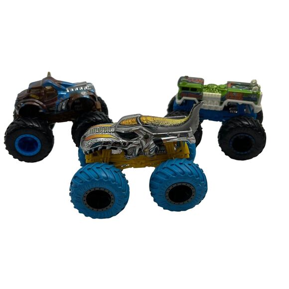 Hot Wheels | Toys | Hot Wheels Monster Jam Lot 3 Mega Wrex Dinosaur ...